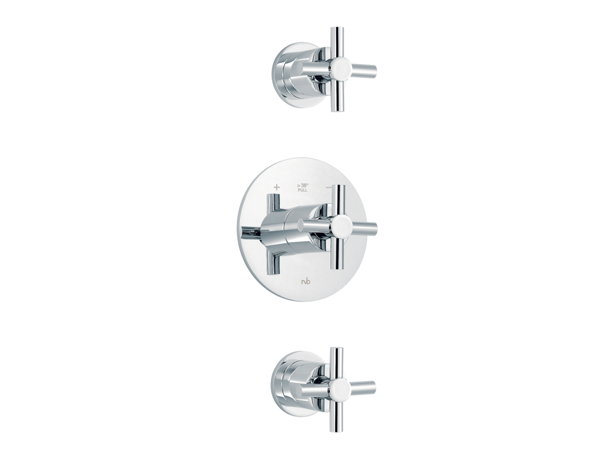 Concealed shower thermostat with 2 valves – RVB