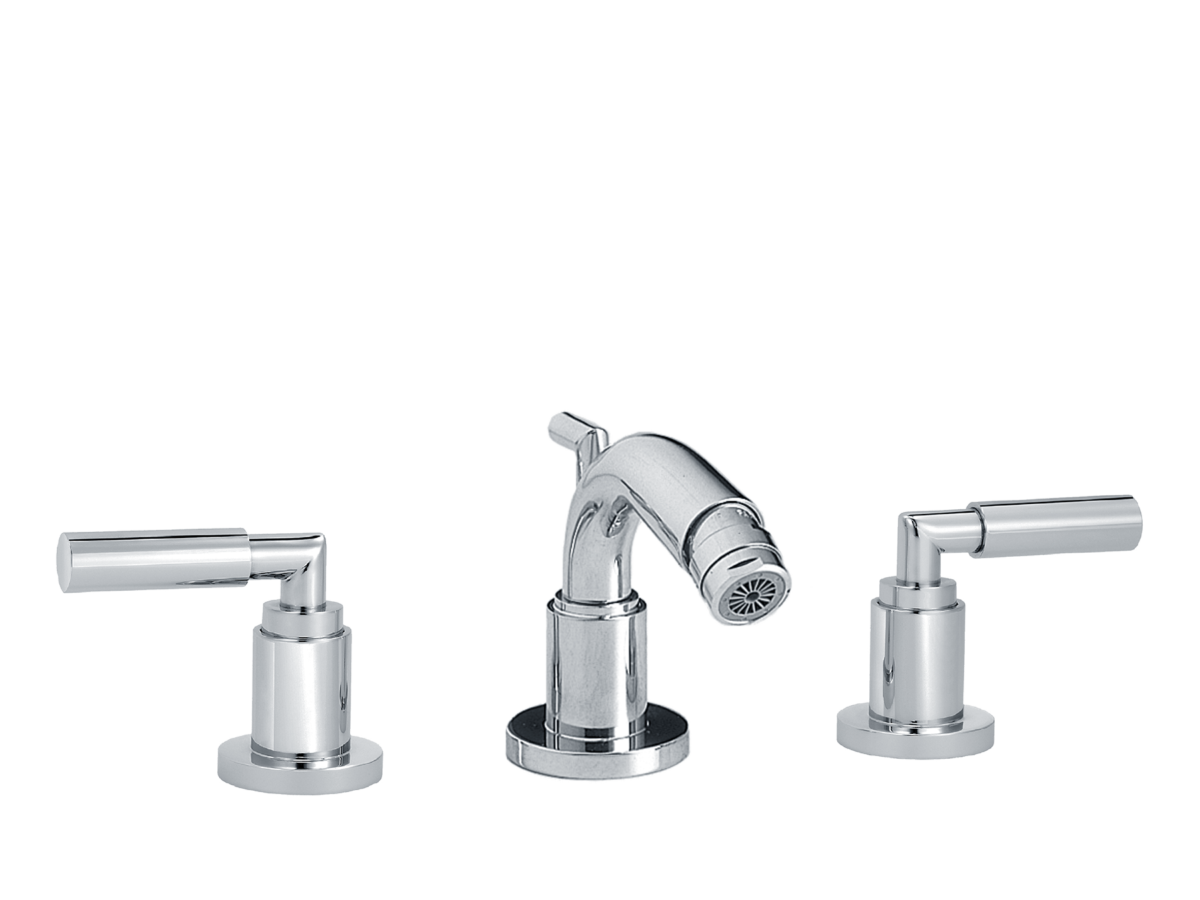 3-hole bidet mixer, with waste – RVB