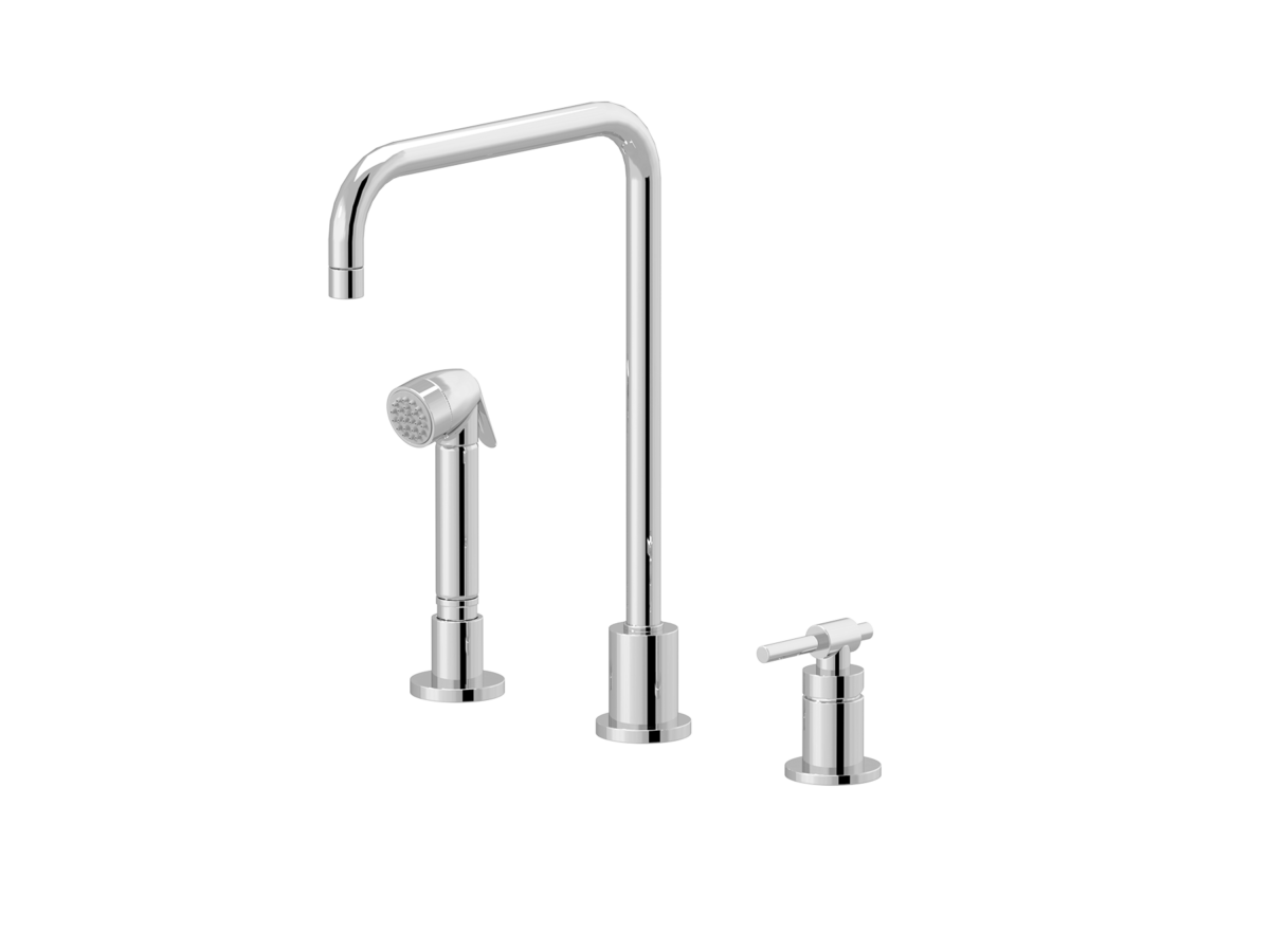 Single-lever kitchen mixer, great U spout, handsho – RVB