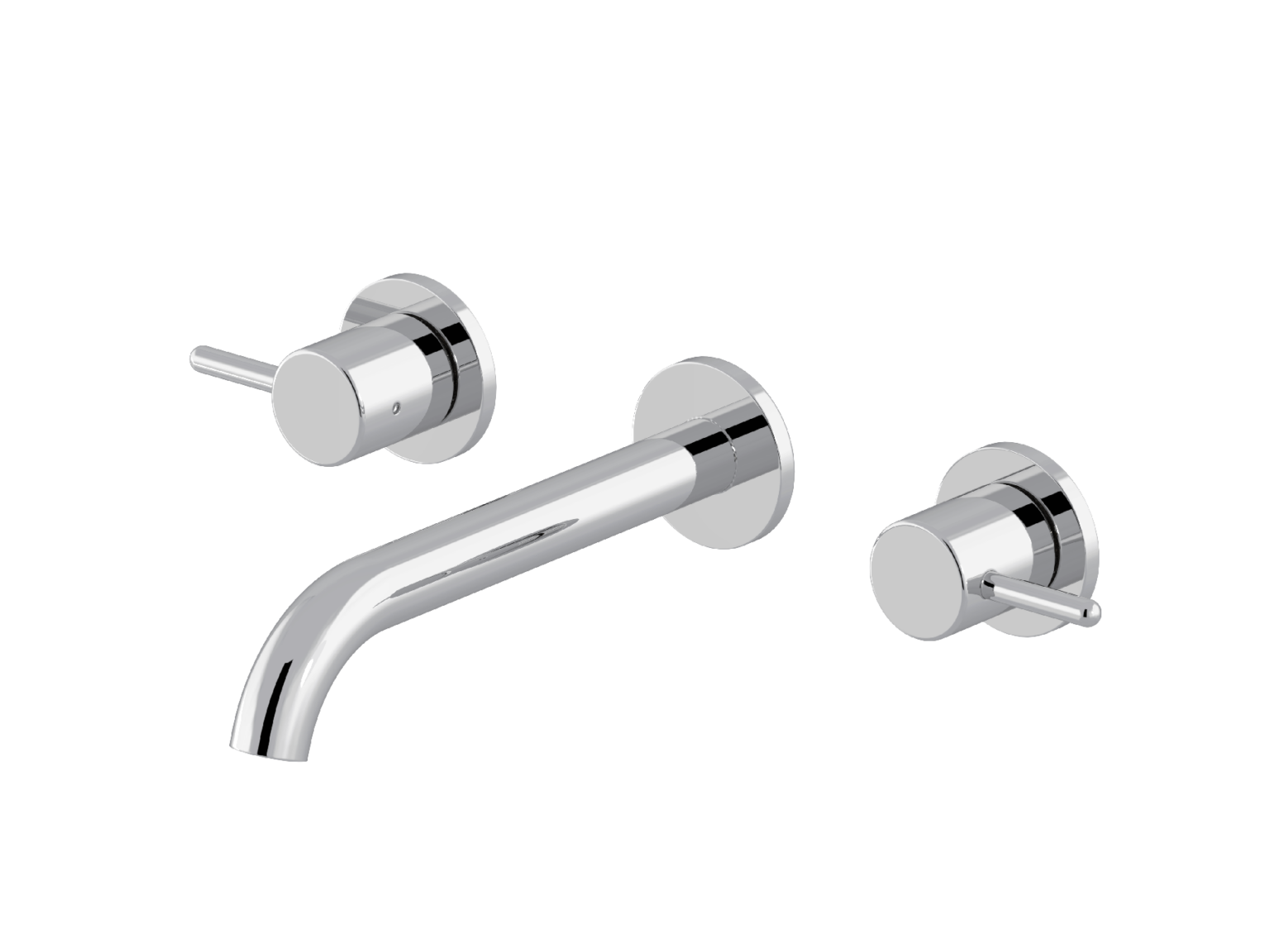 Concealed wall-mounted 3-hole washbasin mixer – RVB